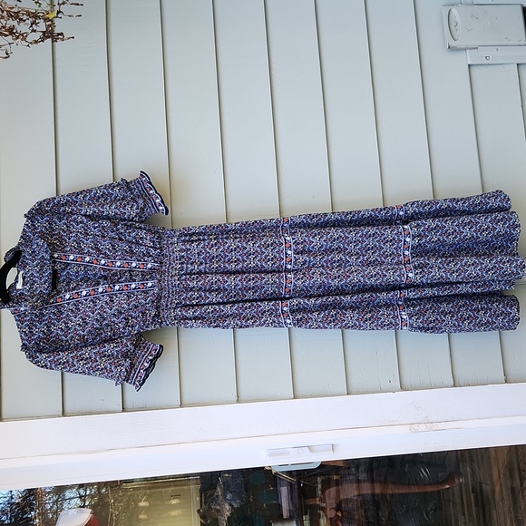 Max Studio | Dresses | Max Studio Floral Tiered Plunge Maxi Dress ...